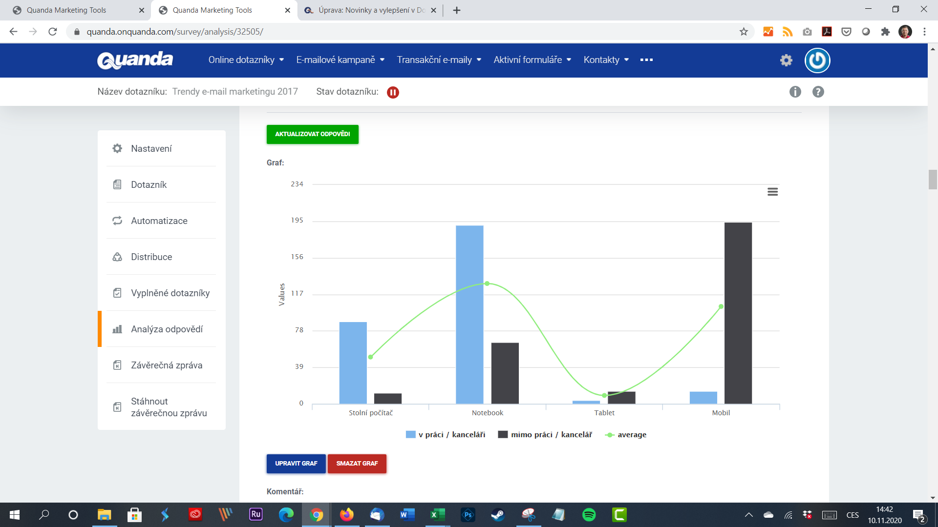New functions and improvements in Questionnaires | Quanda